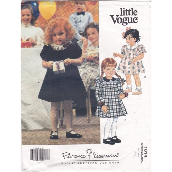 Vogue Patterns | Office | Vintage Sewing Pattern Little Vogue Patterns ...